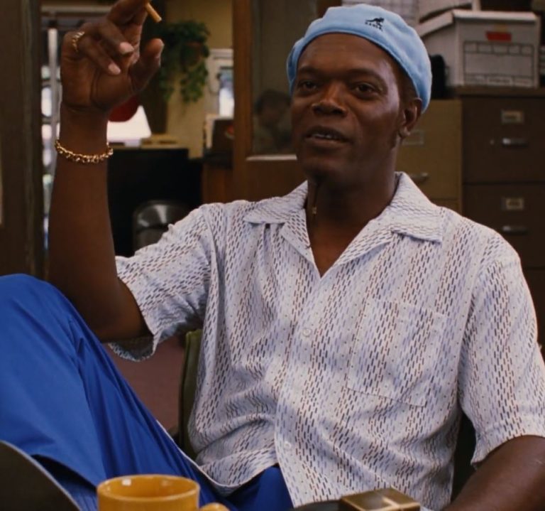 Samuel L. Jackson as Ordell Robbie in the film “Jackie Brown.” - Maze ...